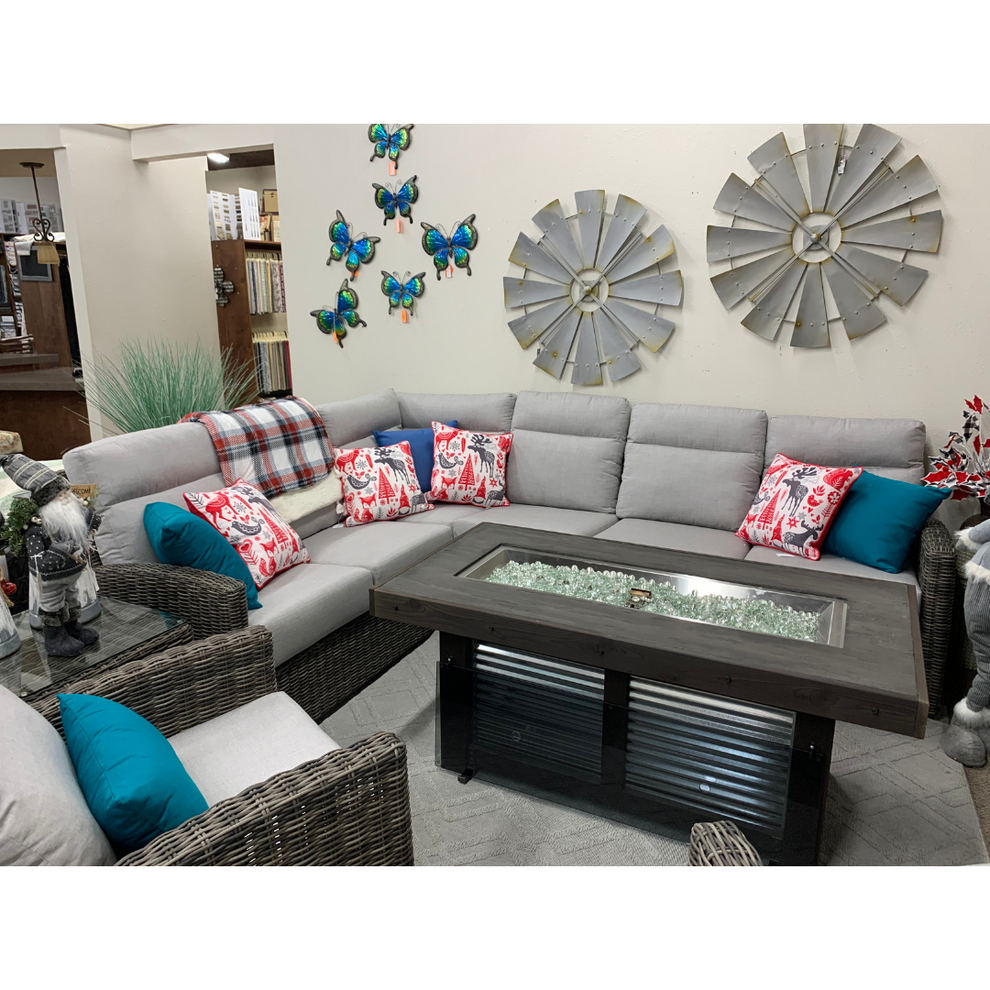 Shop Patio Sectionals-Patio Renaissance Eureka Resin Wicker Patio Sectional – Jacobs Custom ...