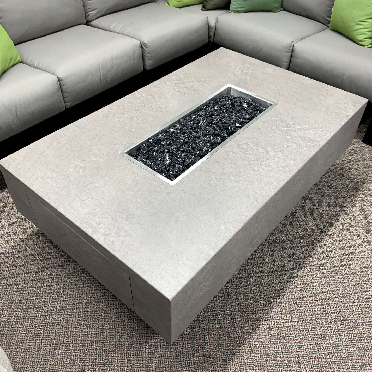 Fire Pit Tables Available-Patio Renaissance Faux Concrete 36 X 58 Fire ...